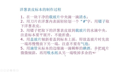 小学六年级科学下第5课《用显微镜观察身边的生命世界(一)》朱旭珍、...