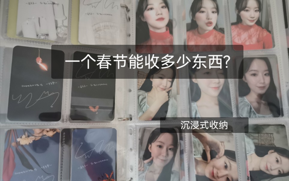 沉浸式装卡册|文件夹小卡归纳 来看看一个春节能买多少张小卡