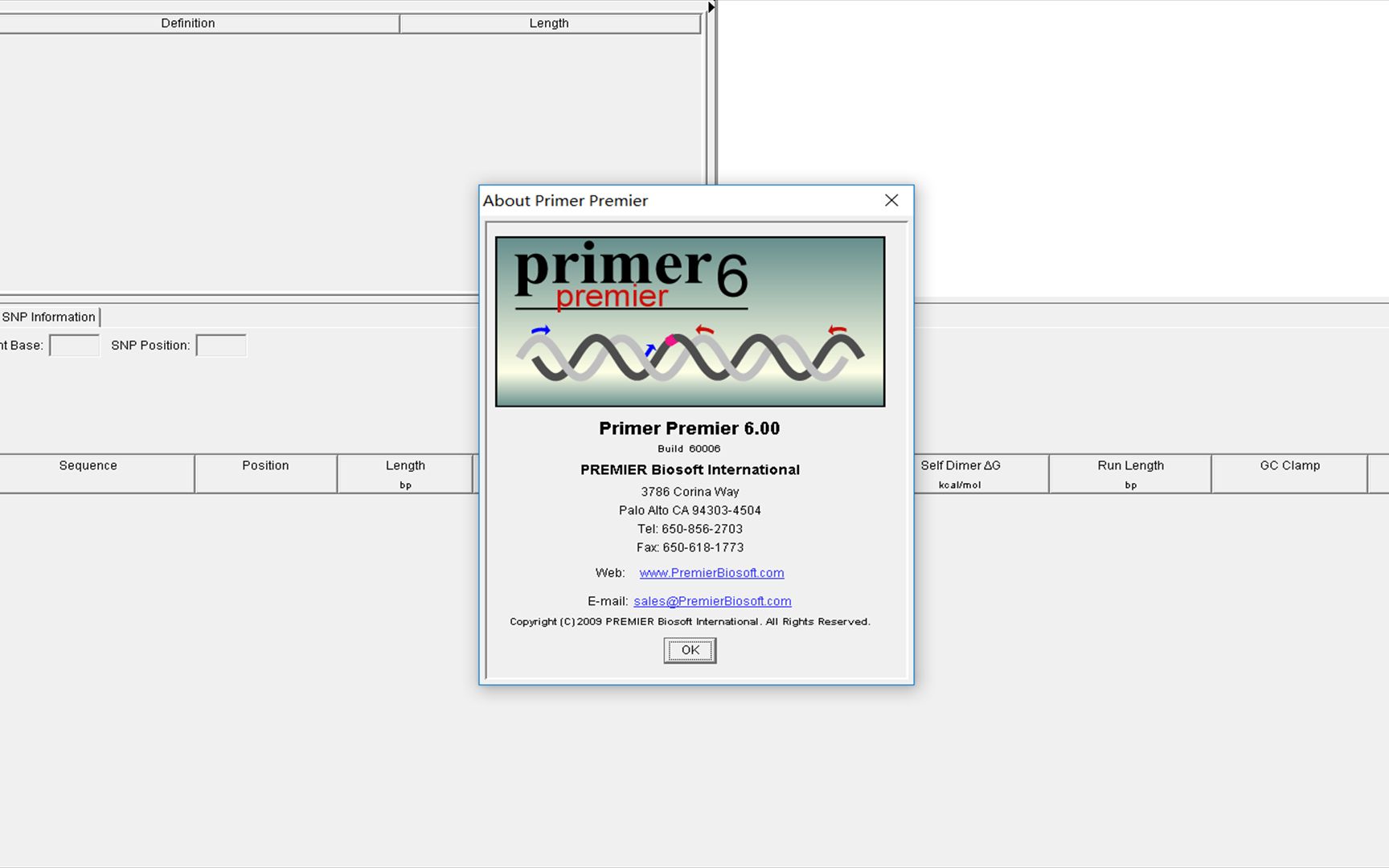 Primer Premier 6引物设计基因分析安装包下载免费,免序列号