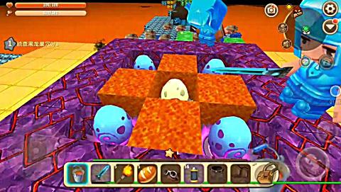 迷你世界: 黑龙蛋可以吃, 拿岩浆煮一煮, 吃一口加50血!