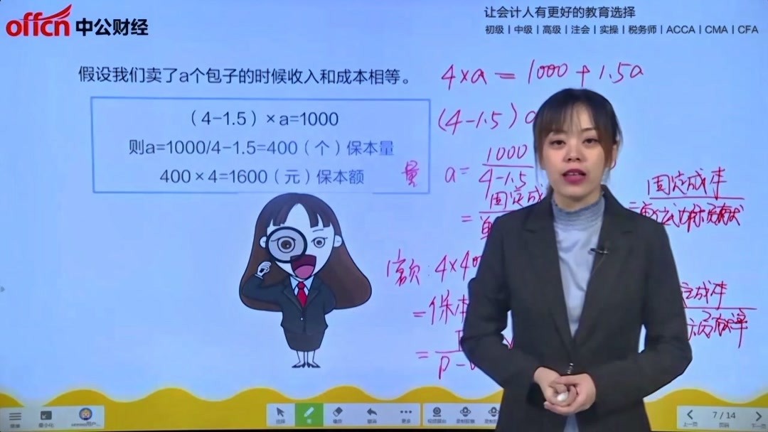 财务管理-何时才能转亏为盈(量本利分析-保本分析)