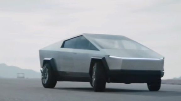 特斯拉纯电动皮卡车造型科幻,没有后视镜采用激光雷达和摄像头