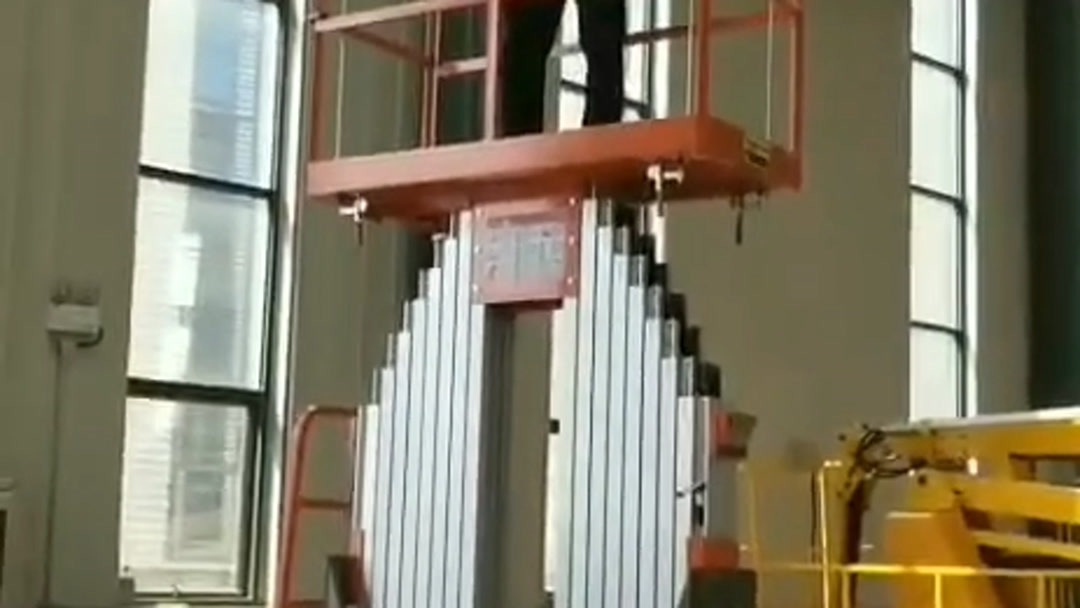 10米双桅住铝合金升降机