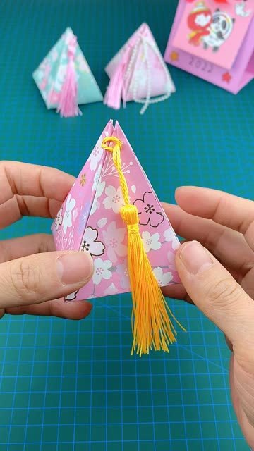 一张纸做的超简单立体三角形盲盒,你学会了吗?