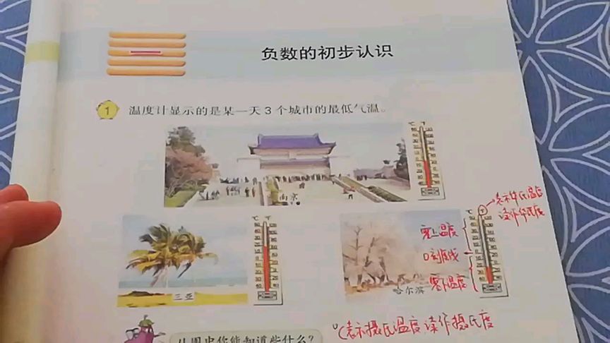 苏教版五上第一单元第一课时认识负数