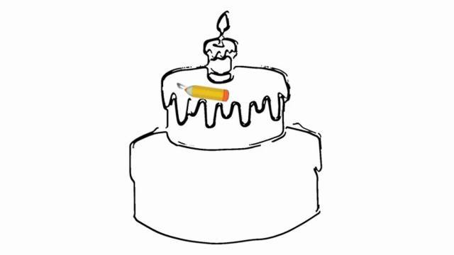 怎样画婚礼蛋糕?试试这样画,简单又好看