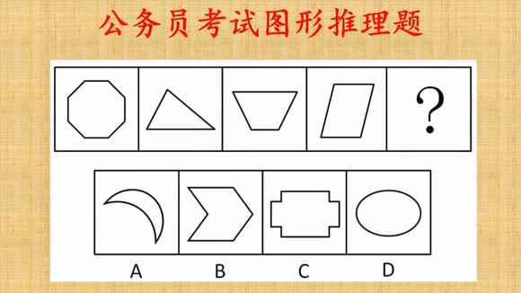 公考图形推理题,你知道什么是凸图形吗?不知道就做不出这题
