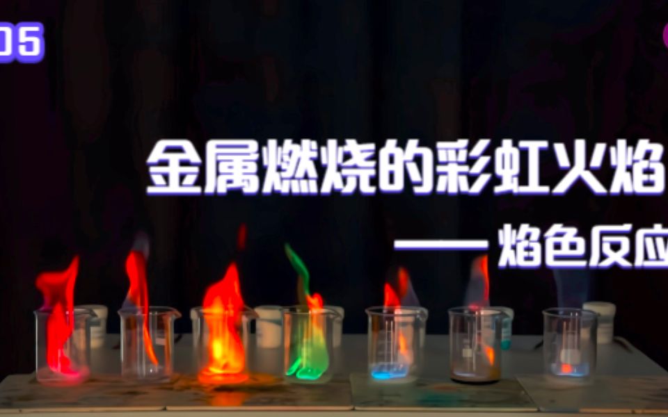 金属燃烧的彩虹火焰:焰色反应