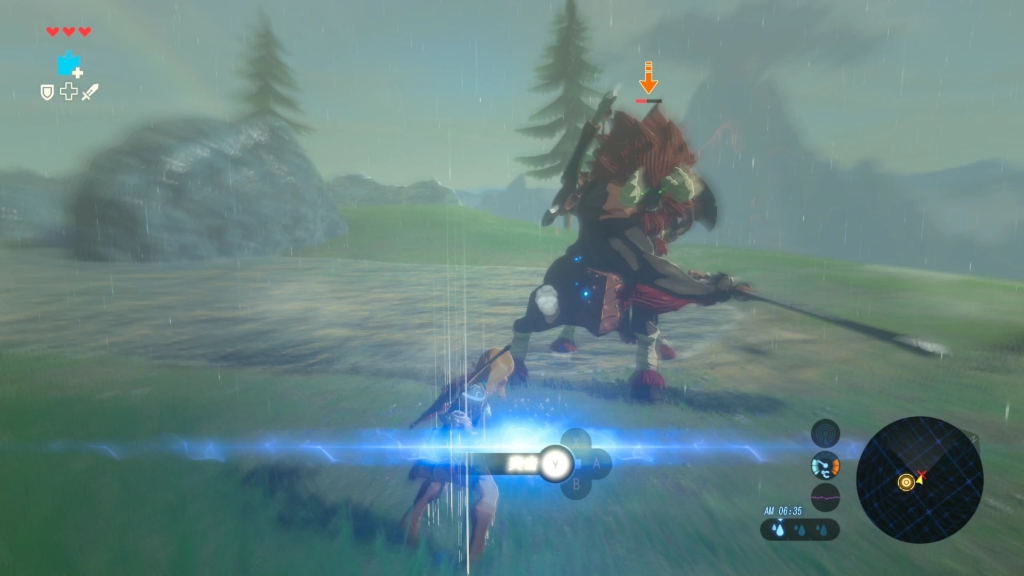 塞尔达传说:旷野之息 萌新拼刀无伤第一只人马