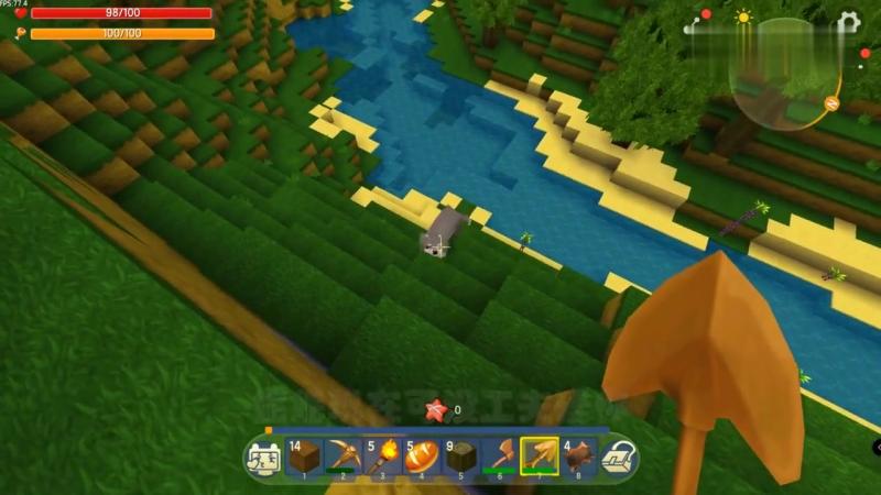 迷你世界:妮妮挑战极限生存一百天,要证明给小乾看,妮妮一定行