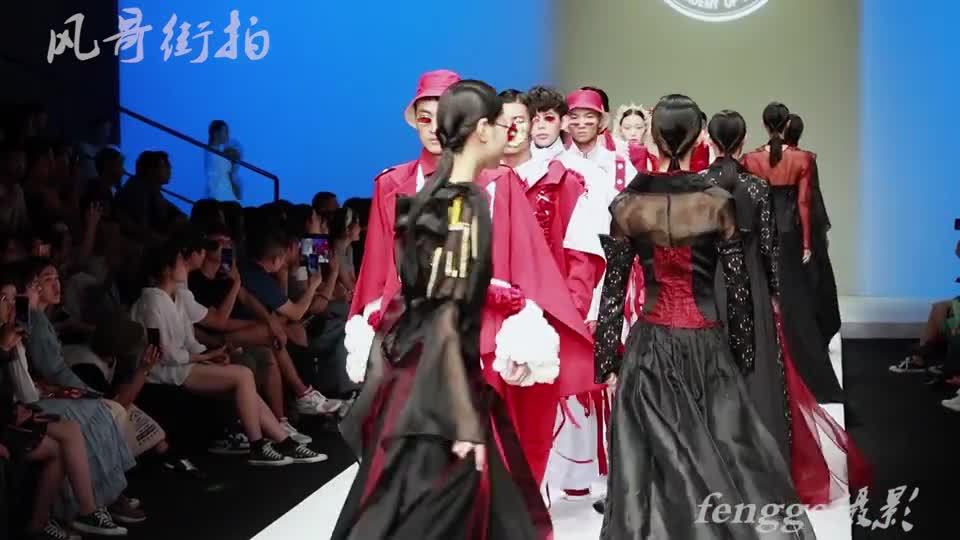 大学生时装周:鲁迅美术学院模特颜值高