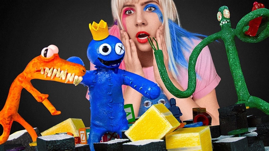 彩虹朋友模型制作,过程详细解压哦