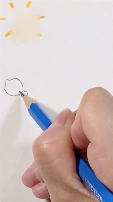 美丽的樱花简笔画