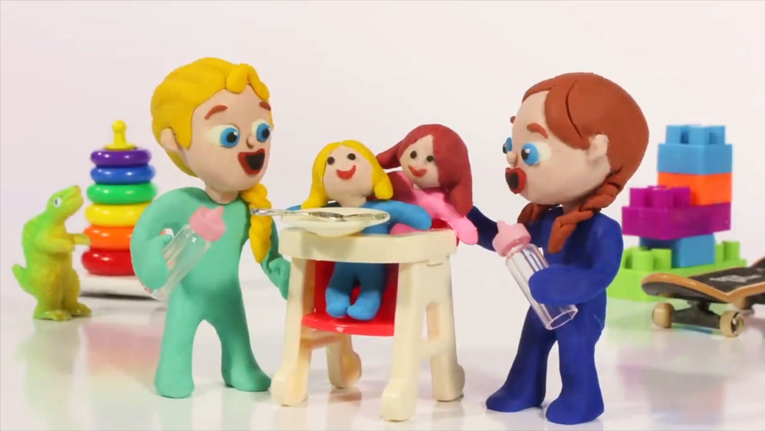 亲子橡皮泥!顽皮又可爱的娃娃们!