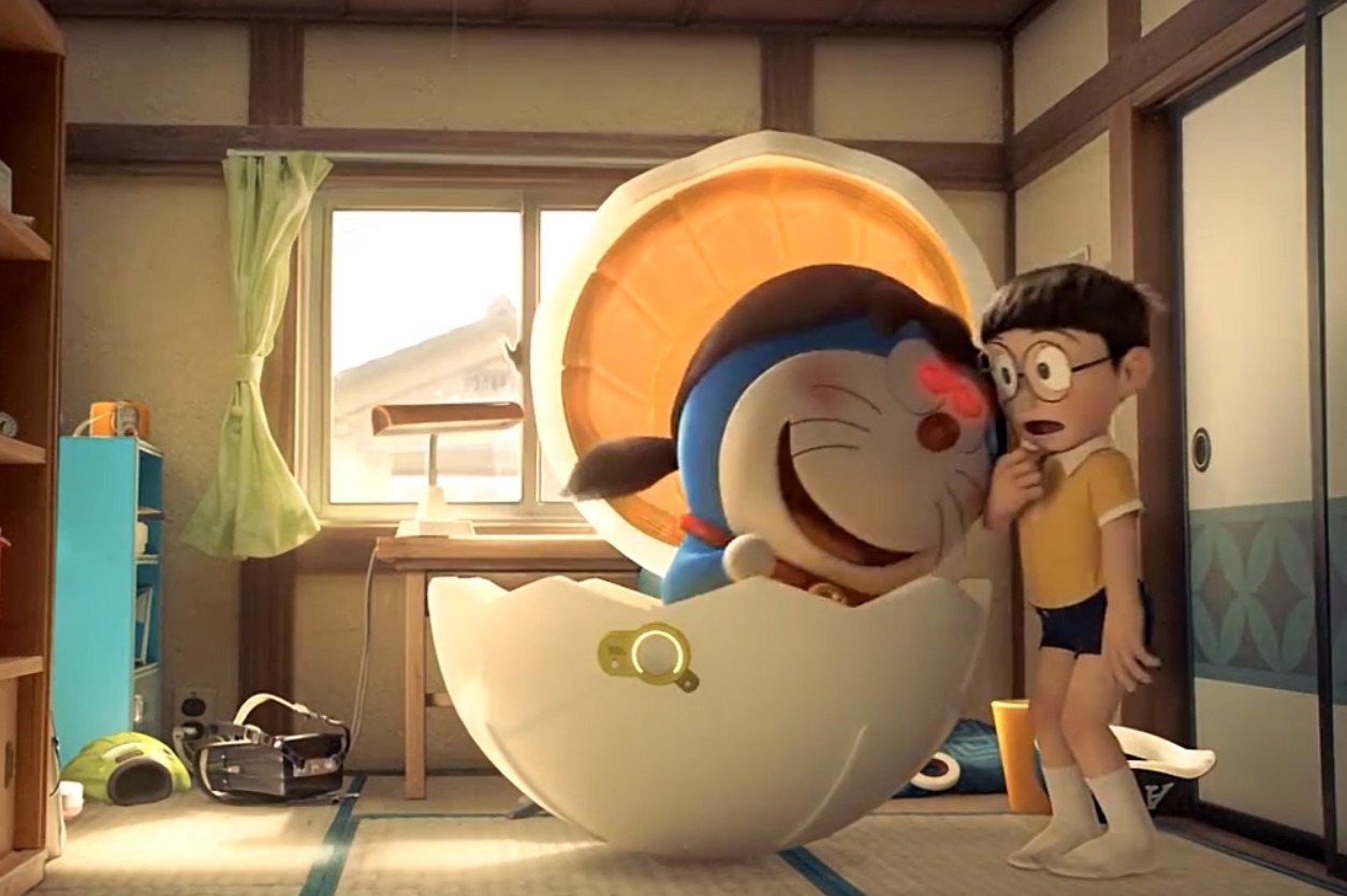 哆啦A梦:哆啦A梦从蛋里出来,第一眼看见大雄,便深深爱上大雄