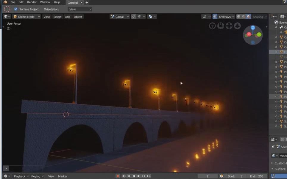 【Blender】完整环境场景进阶技能训练教程(中英双字)