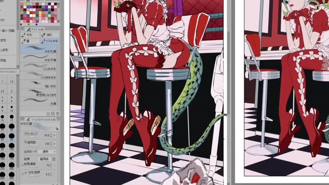 #教程# #插画# #手绘# 动漫手绘插.