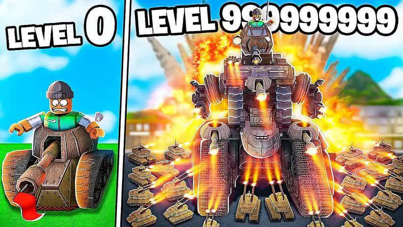 Roblox坦克战斗模拟器:疯狂坦克大战!穿越坦克世界!小格解说