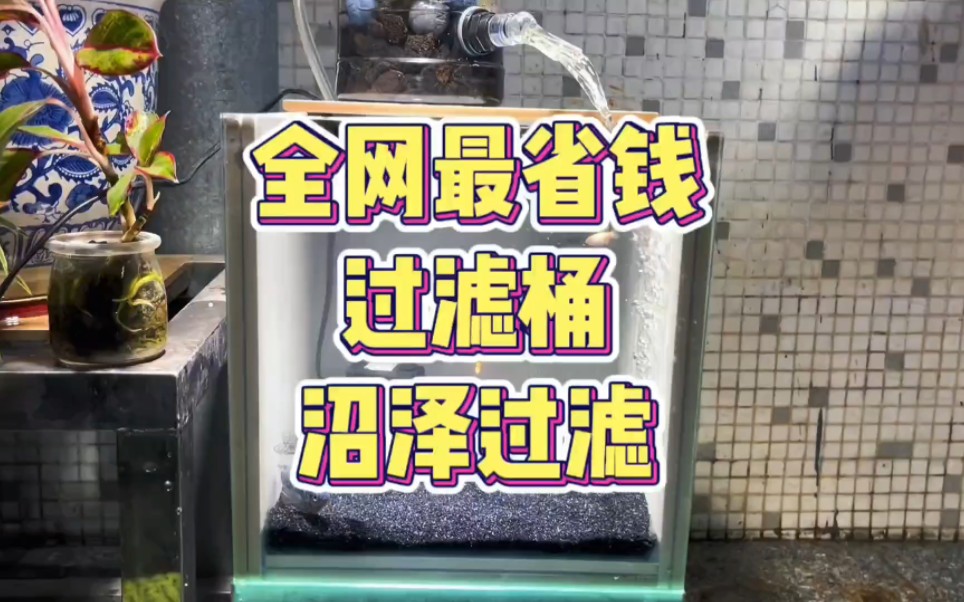 最省钱的鱼缸过滤桶