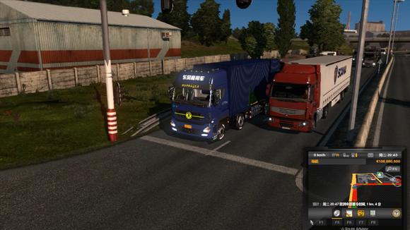 欧洲卡车模拟2:用国产东风商用卡车拉步兵战车,这想法不错