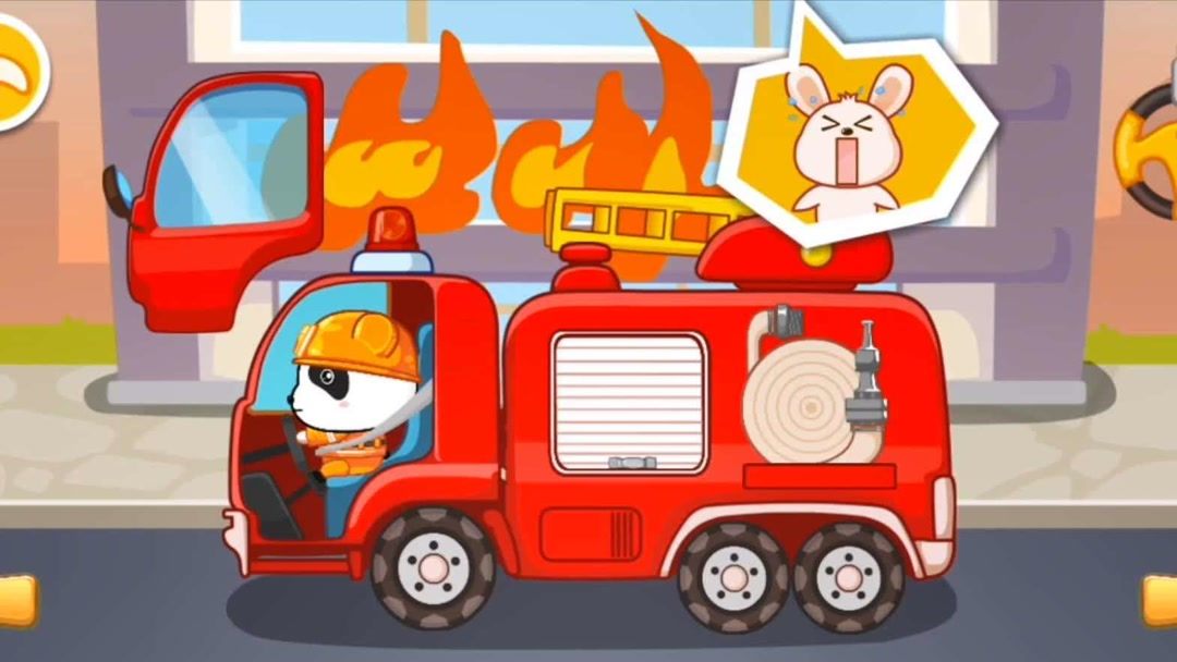 宝宝巴士认识交通工具游戏消防车卡车自行车飞机轮船