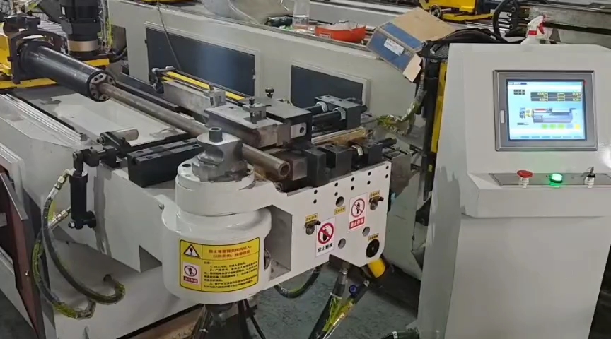 数控弯管机视频全自动钢管折弯机工作原理