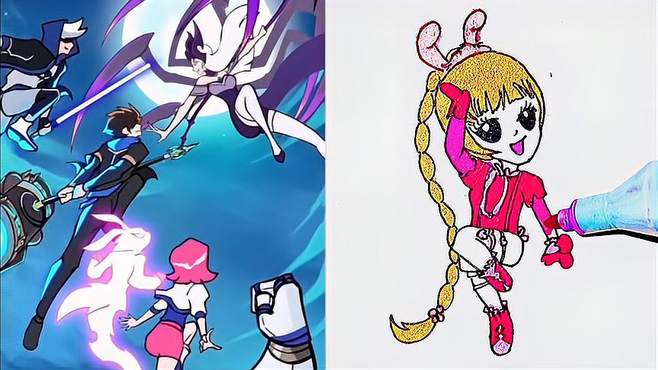 竟然欺负小舞,给她点颜色看看 看动画学画画 儿童简笔画 卡通画