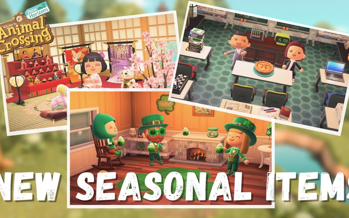 【动森】未开放的最新季节性物品揭晓! | NEW Seasonal Items Not ...