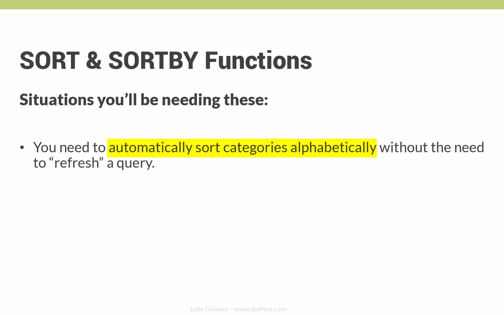 Office 365之SortSortby函数