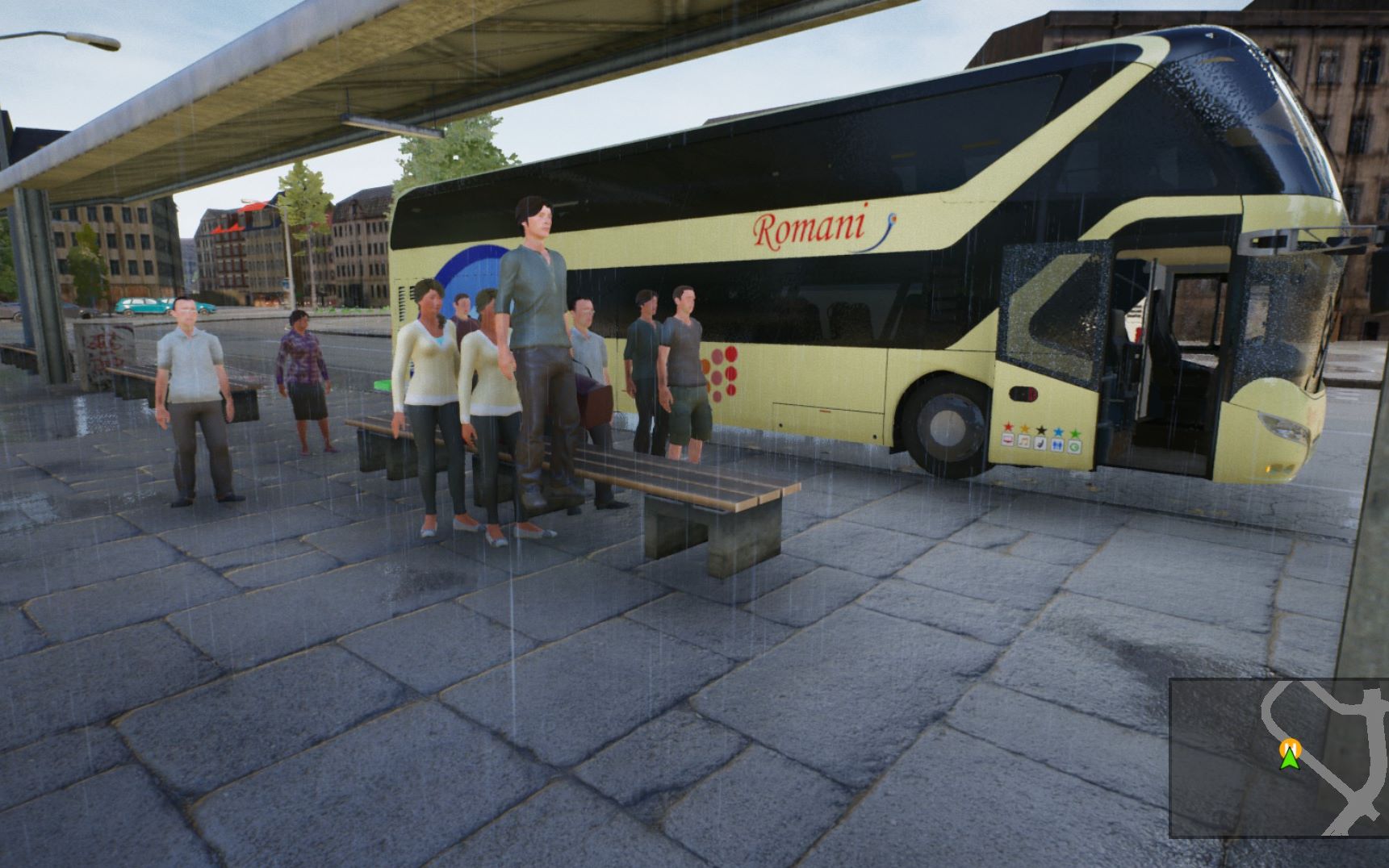 德国客车模拟|Fernbus Simulator#03 berlin-dresdn|暴雨中探索新城