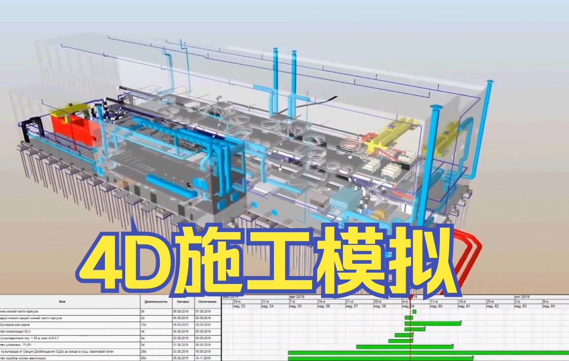 复杂工序,4D施工进度模拟