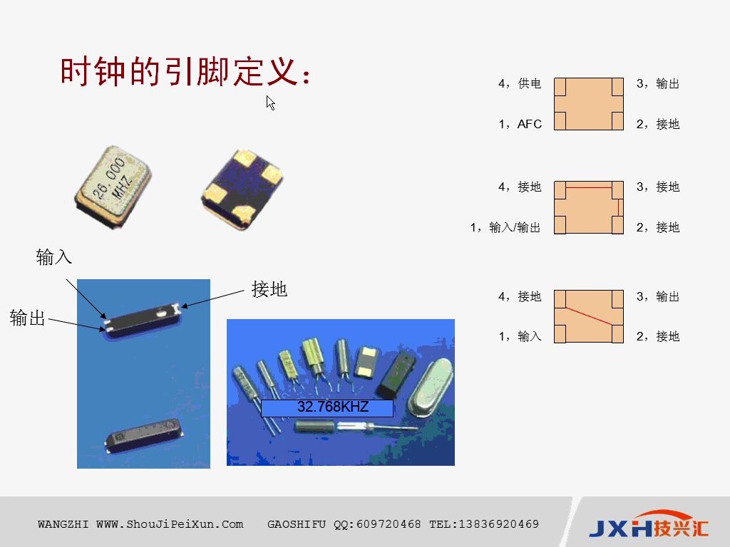 时钟电路的分类与作用、技兴汇、手机维修资料