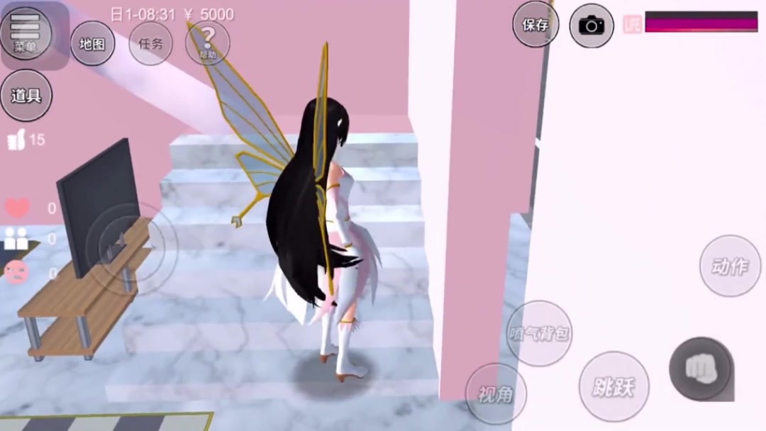 樱花校园模拟器:来和我一起参观我建的房子吧