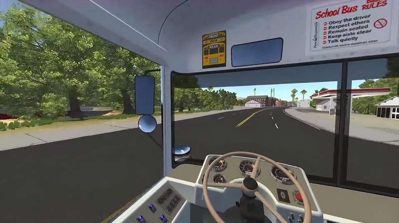 Beamng车祸模拟:校车事故现场