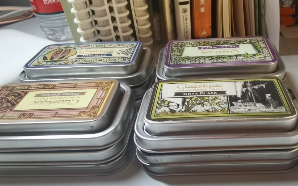 【橡皮章】全套旧铁盒印台开箱+试印