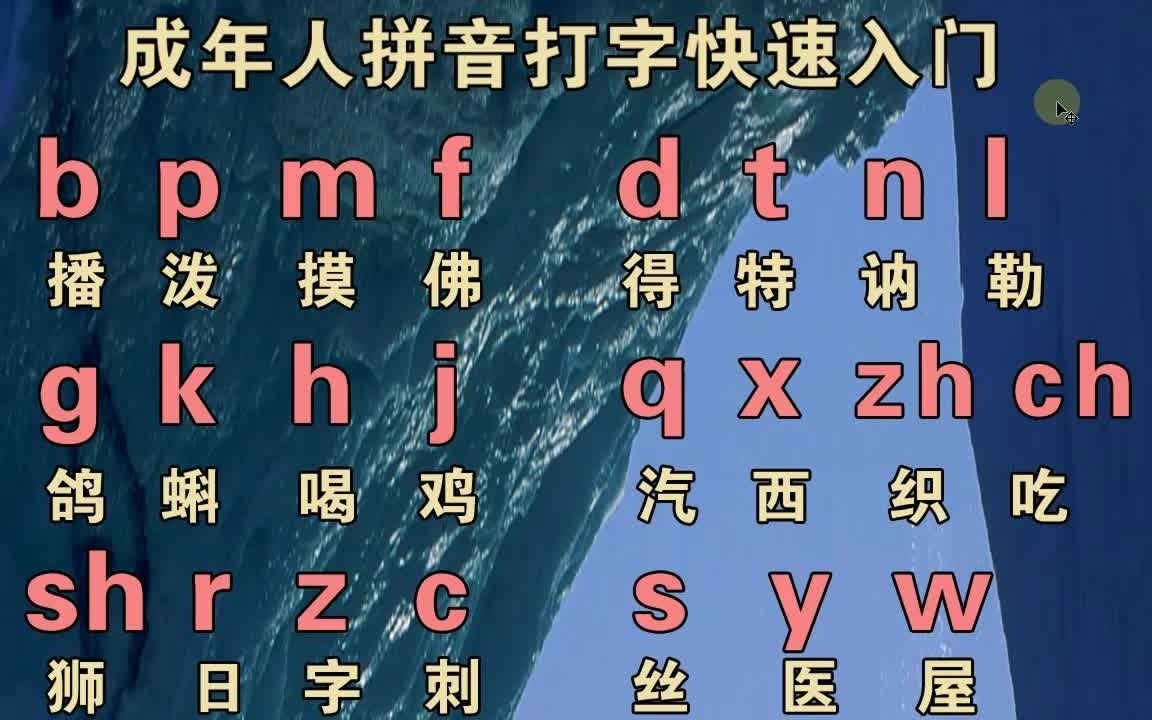成人零基础拼音打字入门教程学好拼音打字快