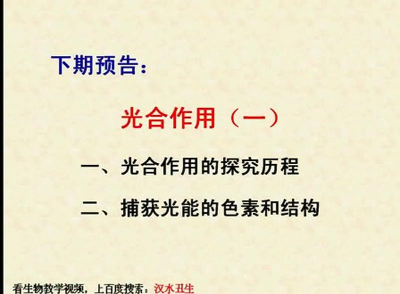 汉水丑生 高中生物 必修一 细胞呼吸