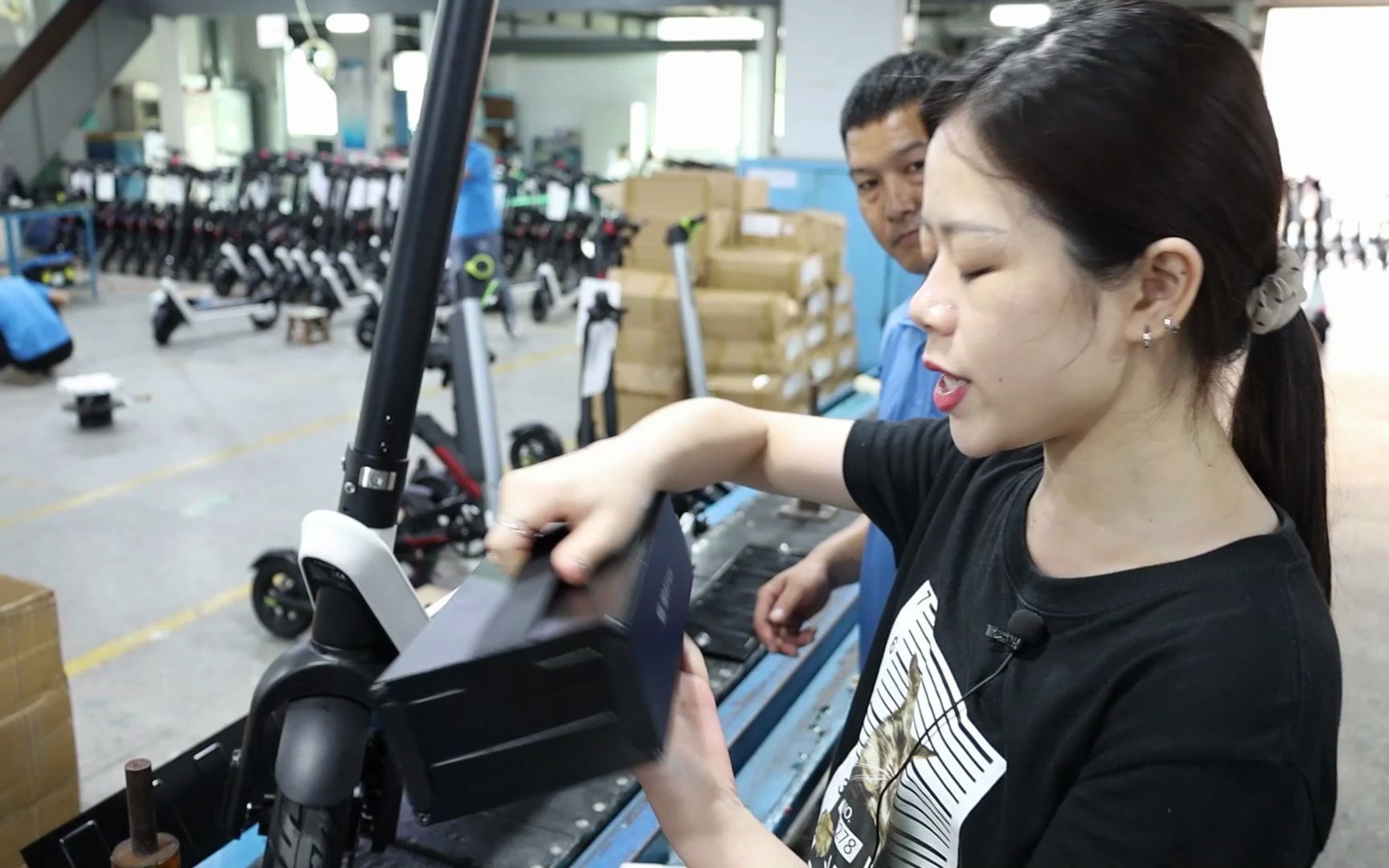 X9电动滑板车生产线-工厂实拍-滑板车讲解