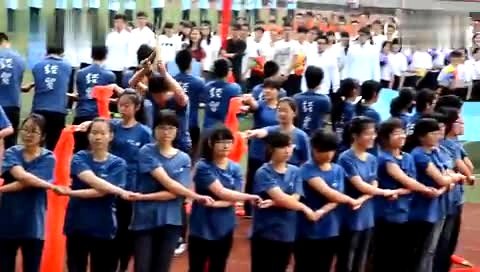 浙江财经大学2014届运动会经贸学院方阵入场表演