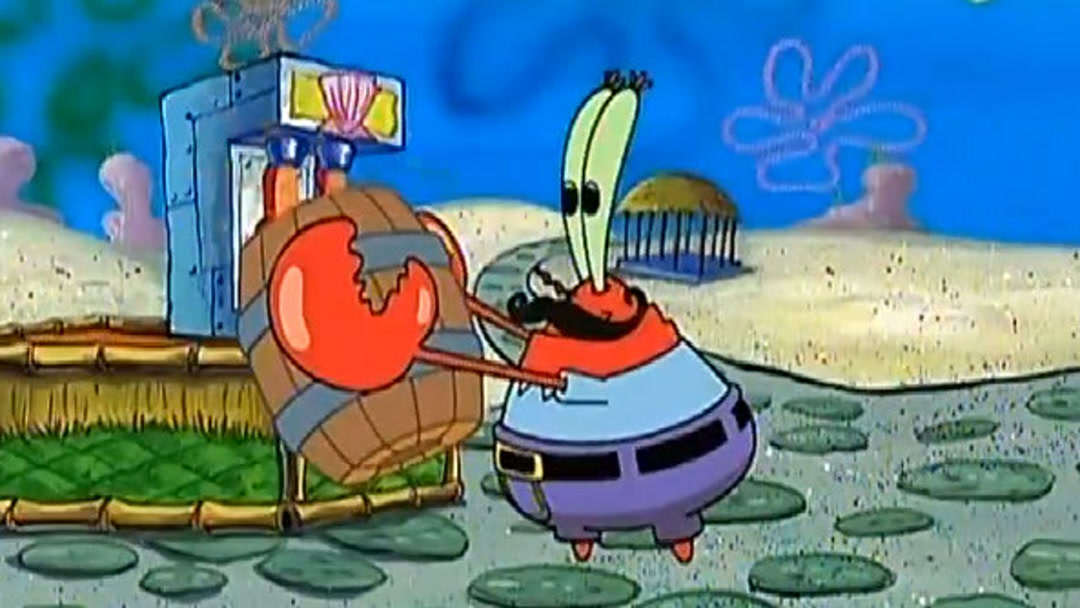 海绵宝宝动画解说:蟹老板太贪心 动物园蹭免费玩具 想自己挣一笔