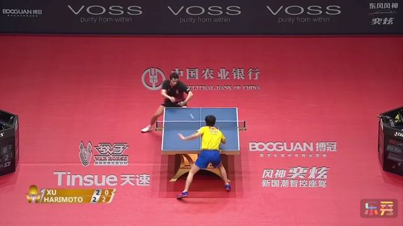 许昕VS张本智和 2019年总决赛 大蟒带伤逆转战胜张本