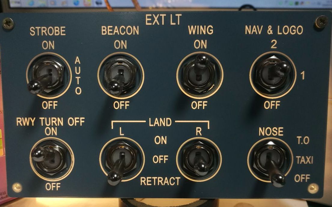 小试 X-Plane A320 灯光面板