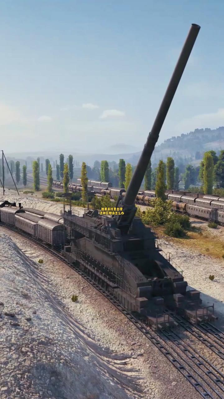 ...这种巨炮真的存在啊,游戏里居然也加入了,那岂不是一炮…#坦克世界 ...