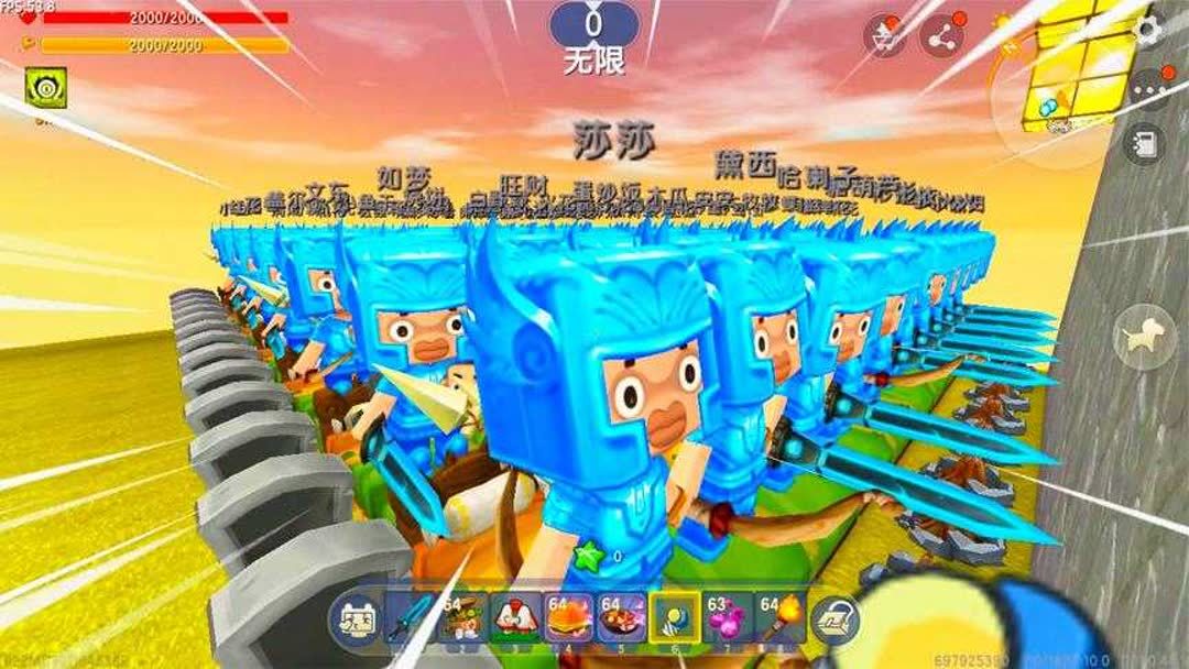 迷你世界:孤岛求生!小蕾一口气驯服50个野人,对抗晚上怪物大军