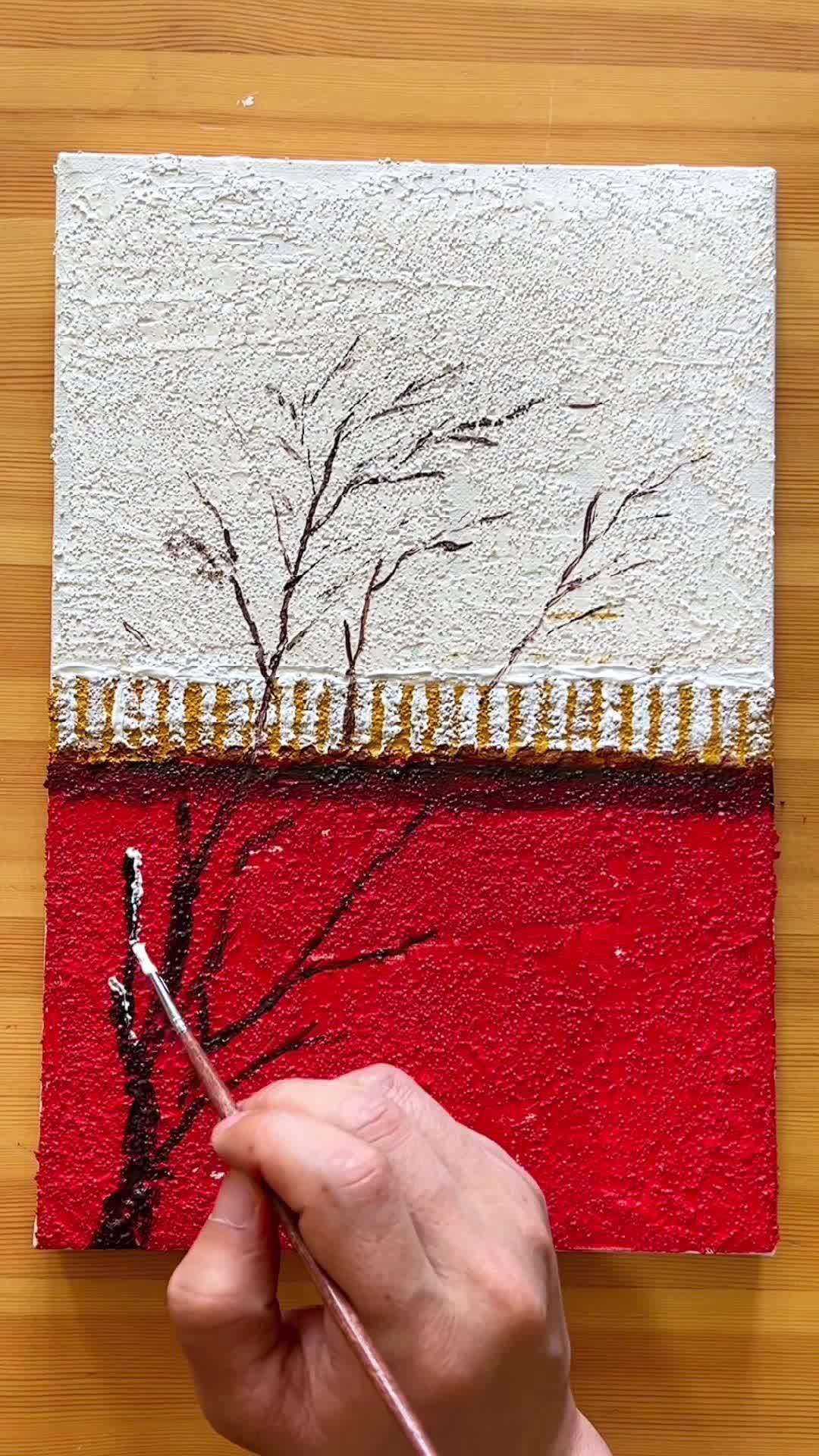 沉浸式肌理画,挨特你有手的朋友,看完是不是自己也可以呢?