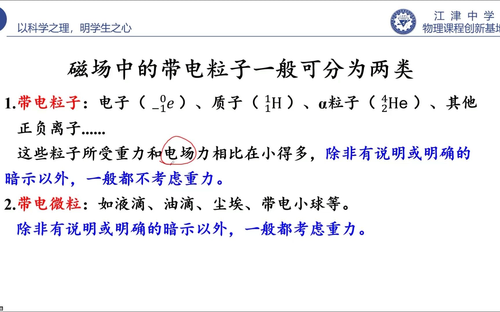 磁场对运动电荷的作用力