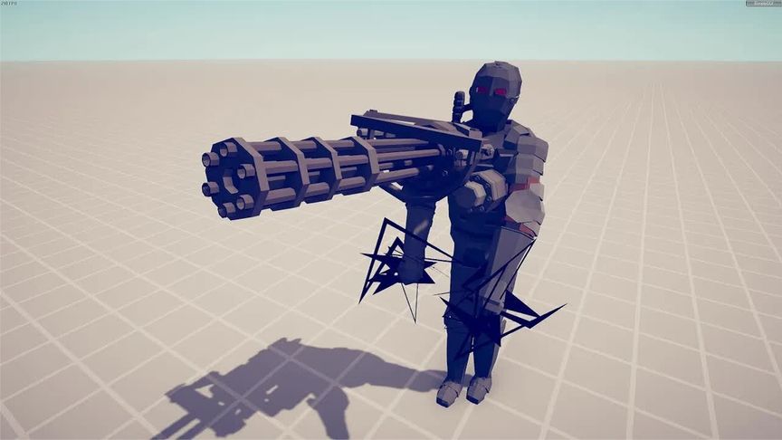 全面战争模拟器:手持加特林的超级兵种,简直无敌吊打国王宙斯