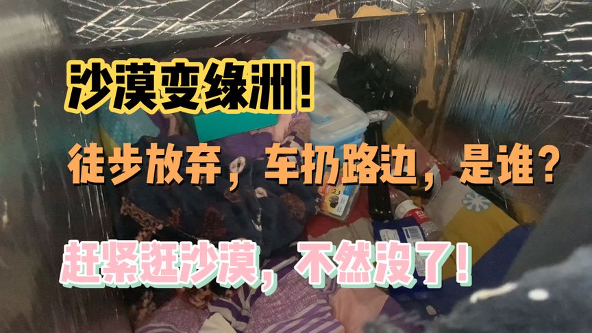 路过蚂蚁森林,看中国奇迹沙漠变绿洲!哪个网红的徒步车就扔了?