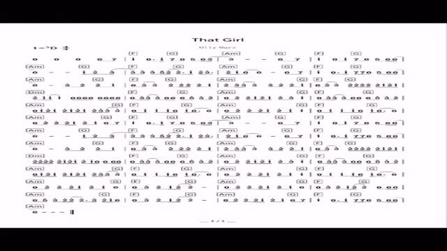 《ThatGil》钢琴简谱加和弦