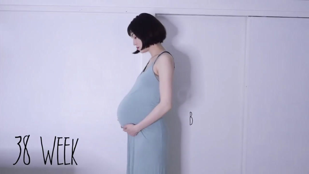 实录孕妇的孕肚变大全过程，从苗条少女到大肚婆妈妈牺牲了太多！